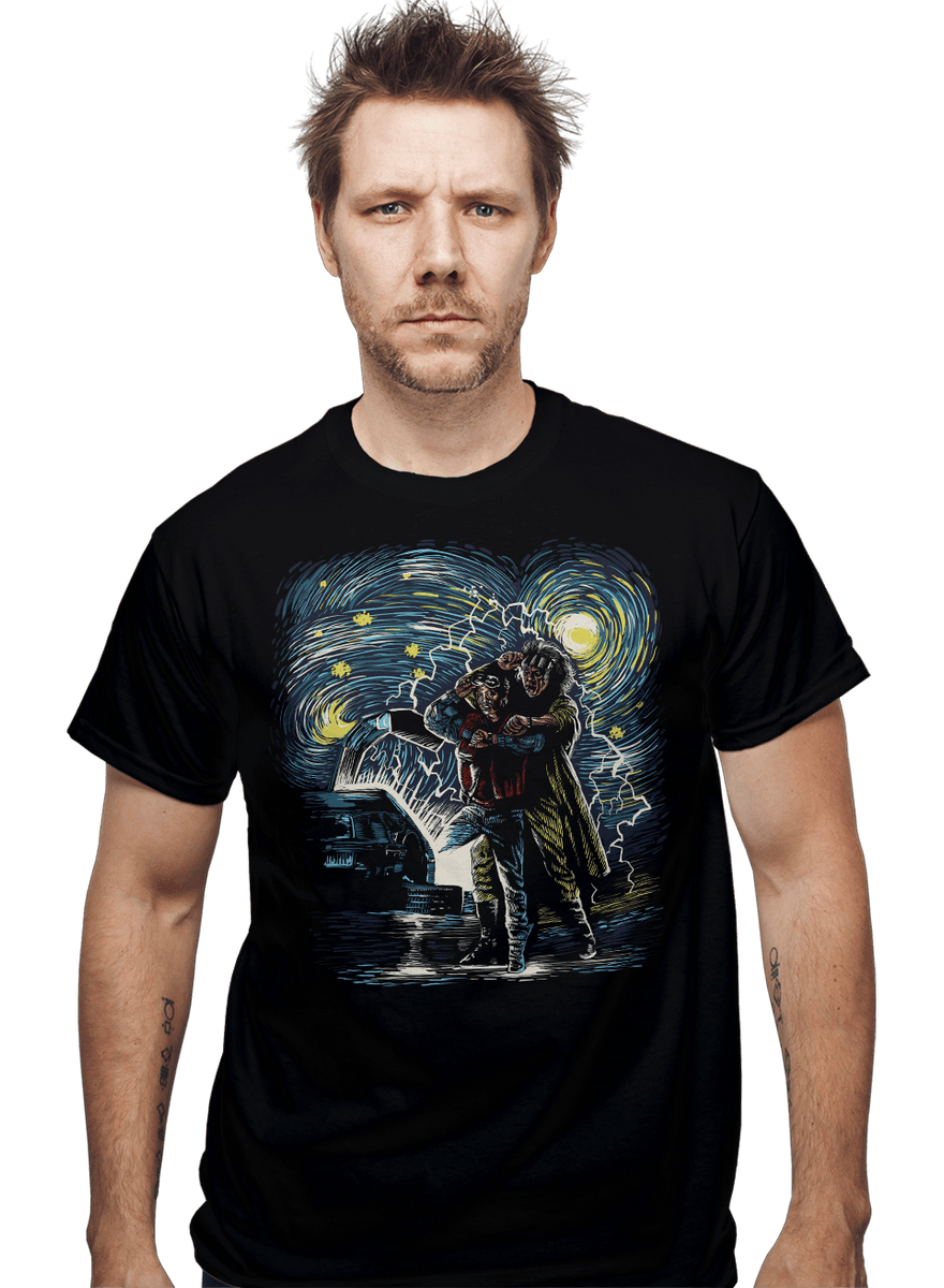 Back To The Starry Future - Nerdy T-Shirt by Zascanauta | ShirtPunch
