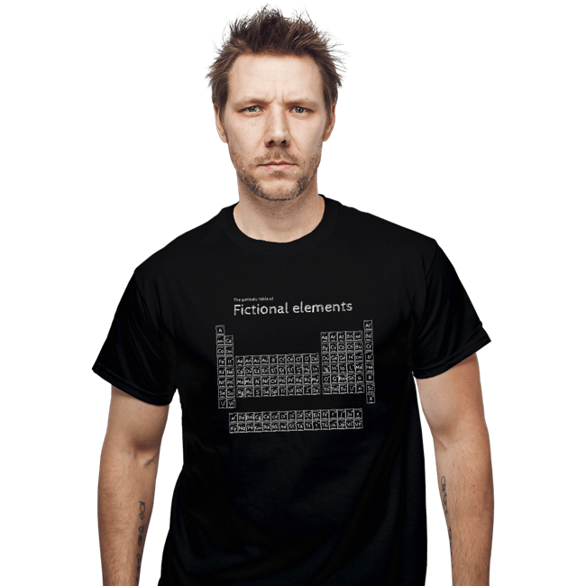 Peroidic Table Of Fictional Elements Nerdy T Shirt By D Shirtpunch