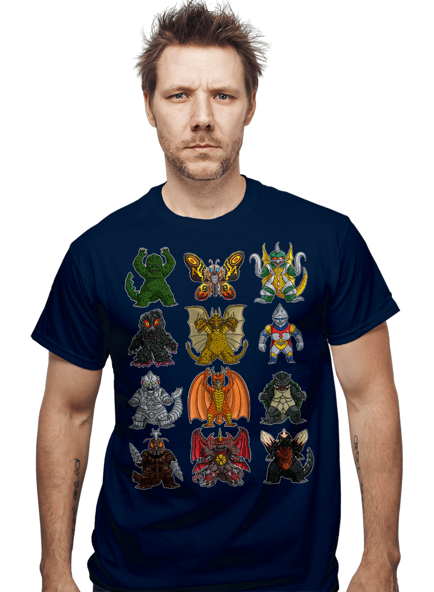 Chibi Kaijus - Nerdy T-Shirt by FromHell | ShirtPunch