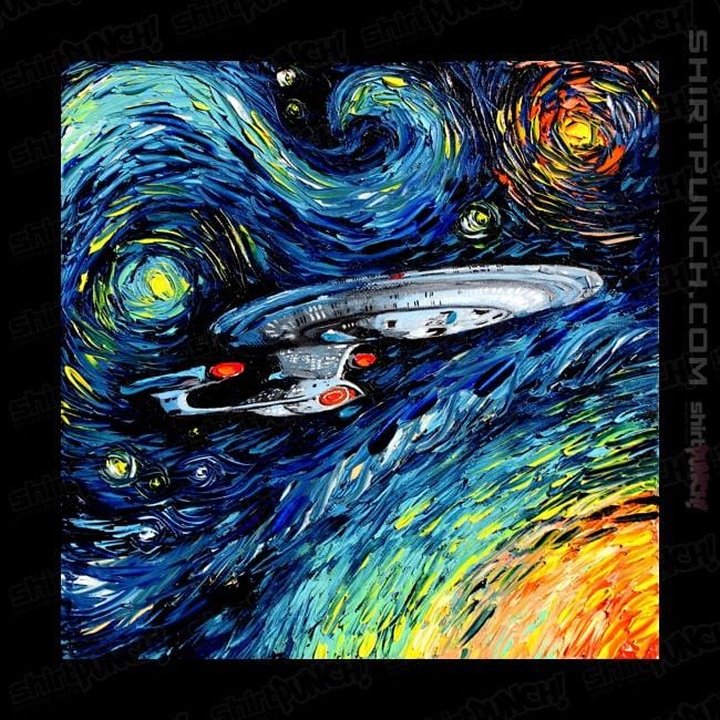 Van Gogh Never Boldly Went - Nerdy T-Shirt by AjaTrier | ShirtPunch