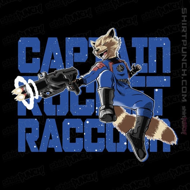 Captain Rocket Raccoon - Nerdy T-Shirt by Naomori | ShirtPunch