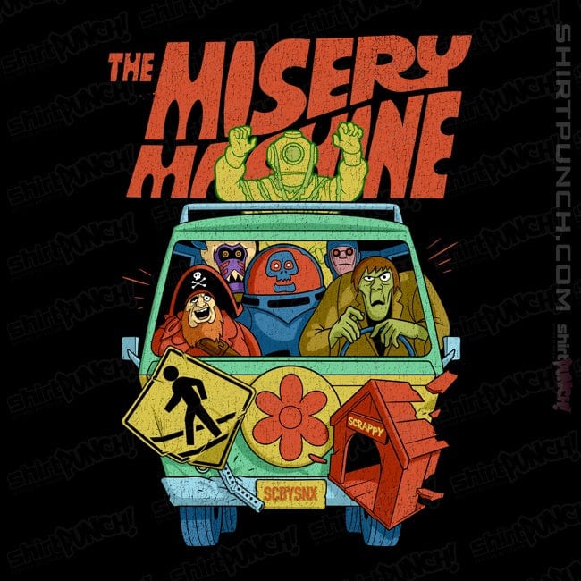 The Misery Machine - Nerdy T-Shirt by jorgetiradoart | ShirtPunch
